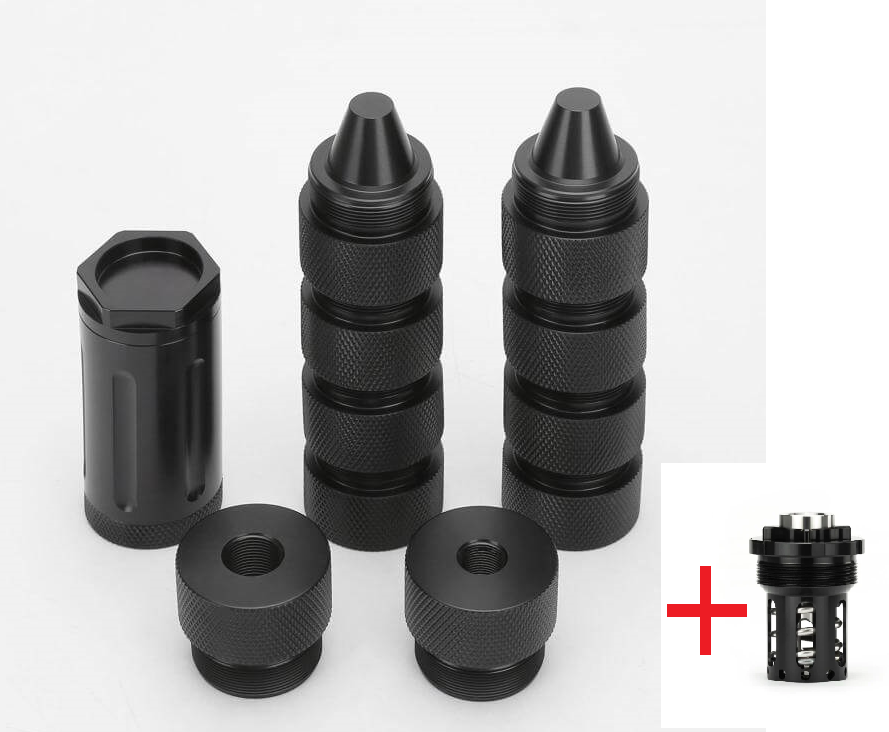 10 Inch 7075 Aluminum Modular Solvent Trap Kit - 1/2x28 5/8x24 Thread ...