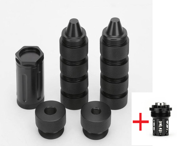 10 Inch 7075 Aluminum Modular Solvent Trap Kit - 1/2x28 5/8x24 Thread ...