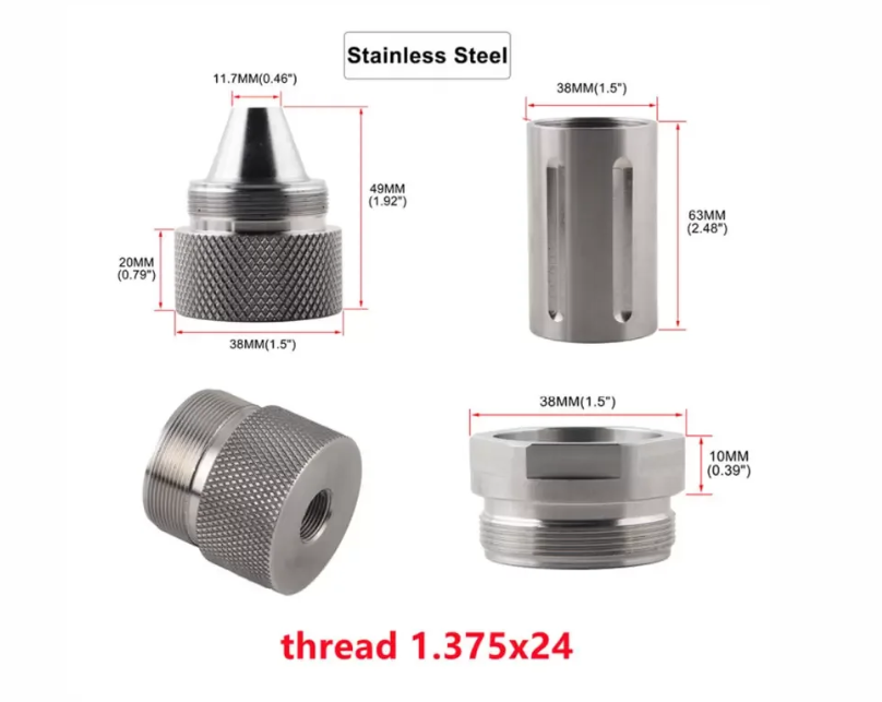 Titanium Modular Solvent Trap Stainless Steel Fuel filter 1.375X24 ...