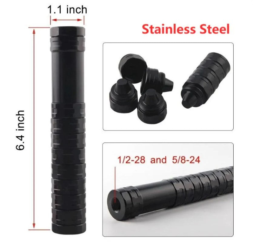 6 inch Stainless Steel Modular Solvent Trap Fuel Filter 1/2-28 5/8-24 ...