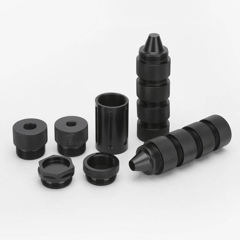 10 Inch 7075 Aluminum Modular Solvent Trap Kit - 1/2x28 5/8x24 Thread ...